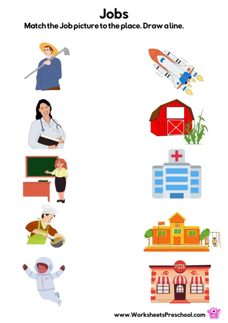 25 Free Printable Jobs and Occupations Worksheets for Kids: Fun Career ...