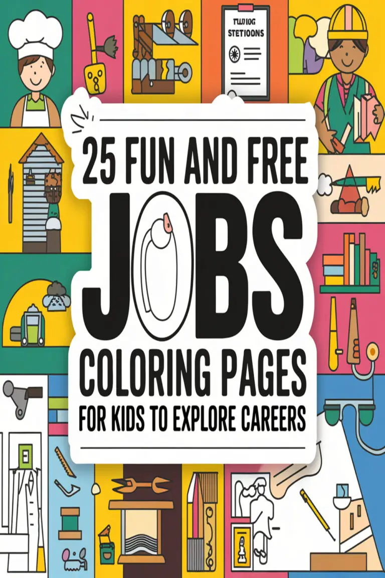 Explore Careers with 25 Fun and Free Jobs Coloring Pages for Kids and ...