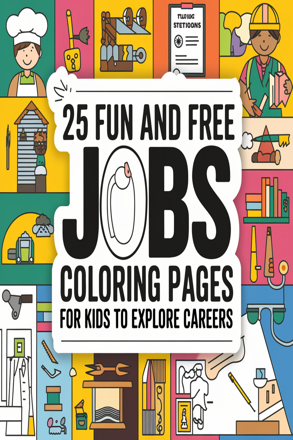 Explore Careers with 25 Fun and Free Jobs Coloring Pages for Kids and ...