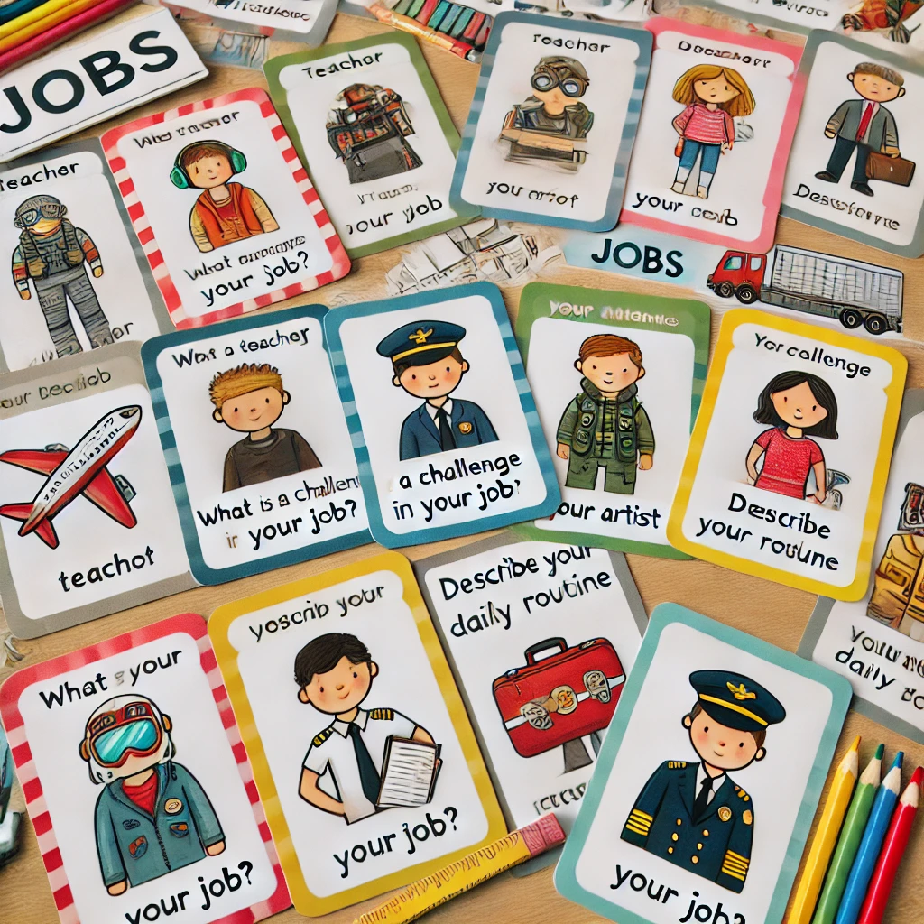 20 Fun and Engaging Jobs Speaking Cards for Interactive Learning 🗣️