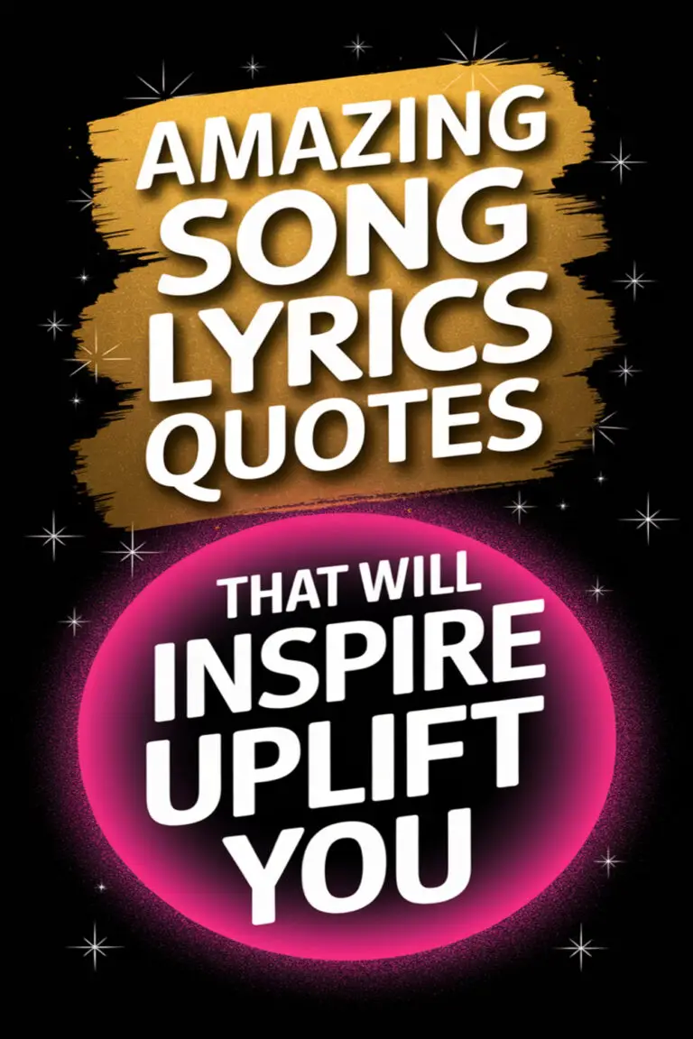 Inspiring Song Lyrics Quotes for Every Mood and Moment