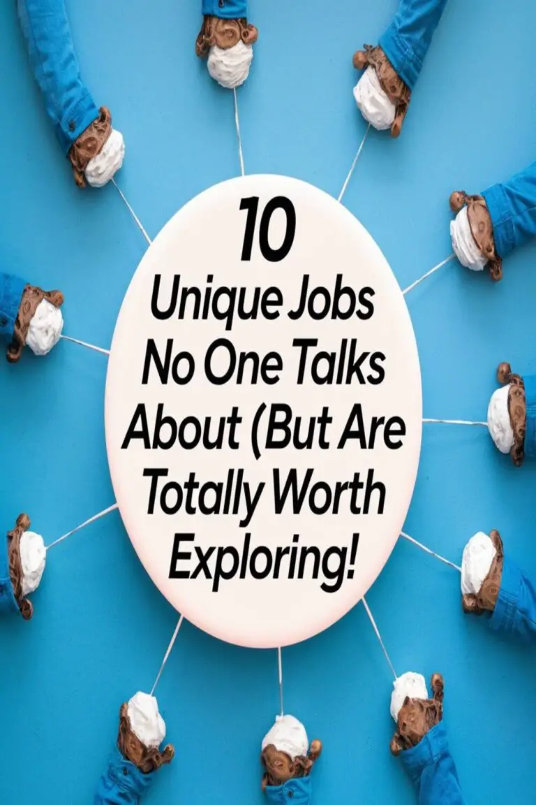 10 Rare and Overlooked Jobs Nobody Talks About (But Should!)