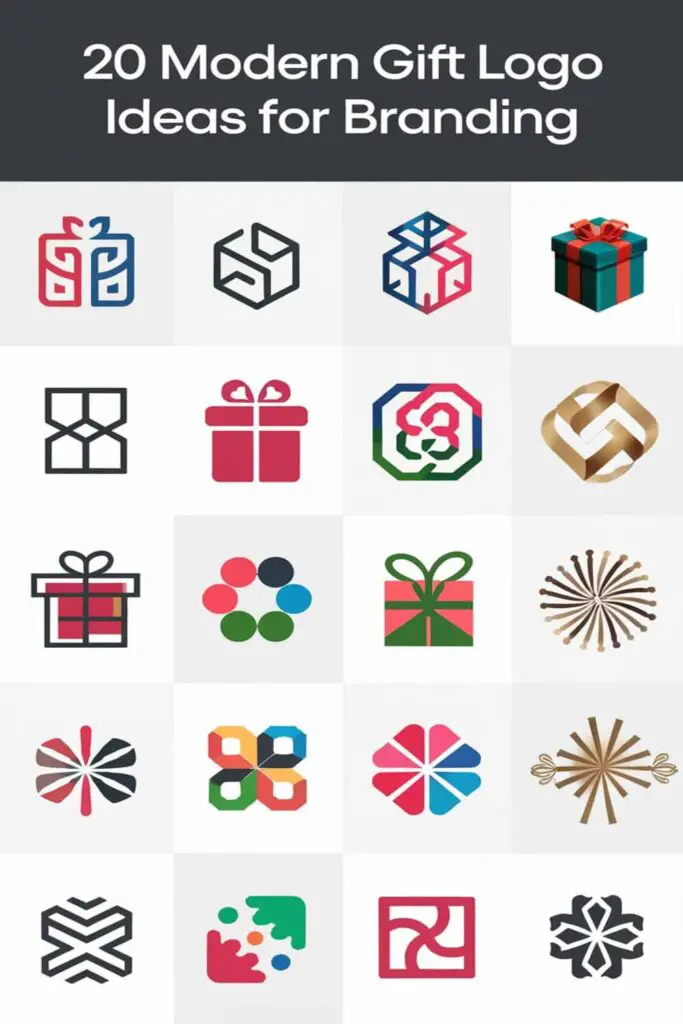 20 Modern Gift Logo Ideas for Branding That Elevate Your Business Style