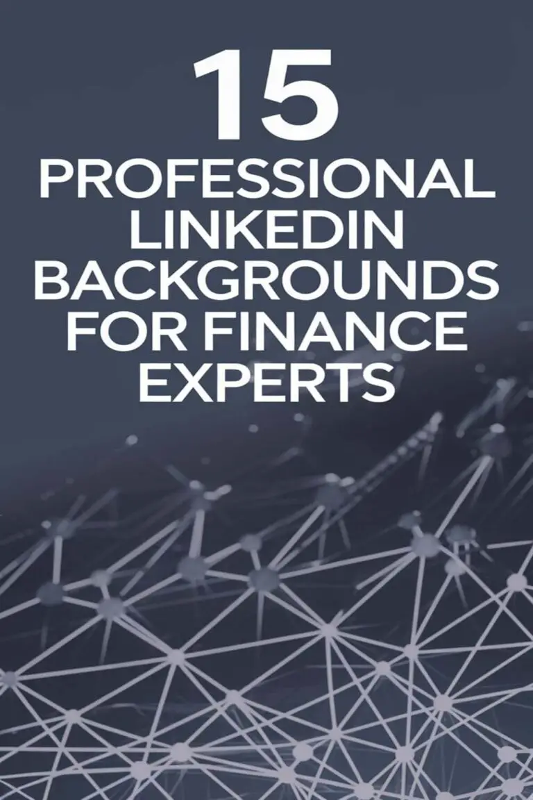 15 Professional LinkedIn Backgrounds for Finance Experts to Enhance ...