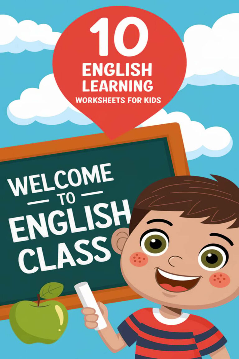 10 Fun and Engaging English Learning Worksheets for Kids (Free ...